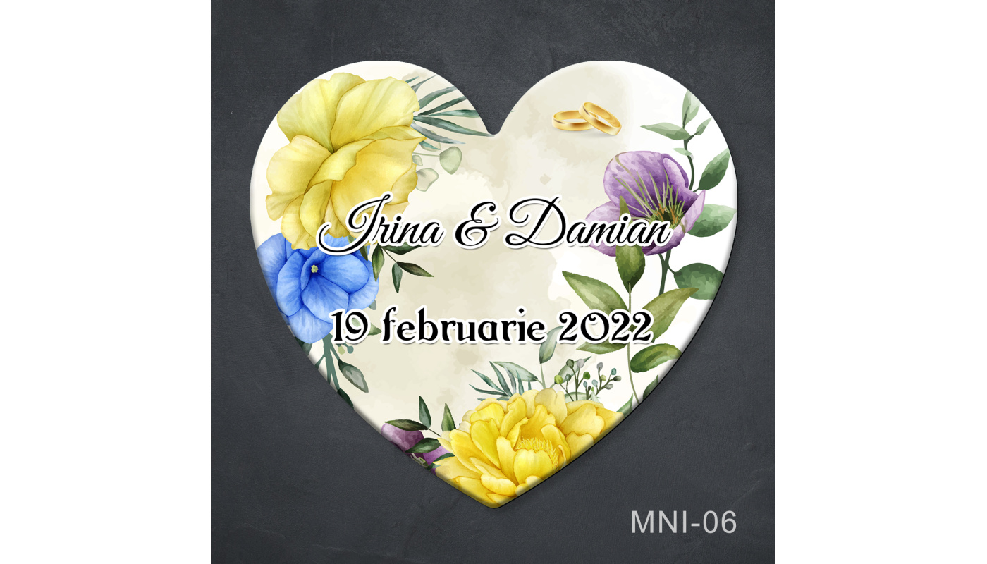 Magneti marturii nunta inima - MNI-06 - Invitatii, save the date ...